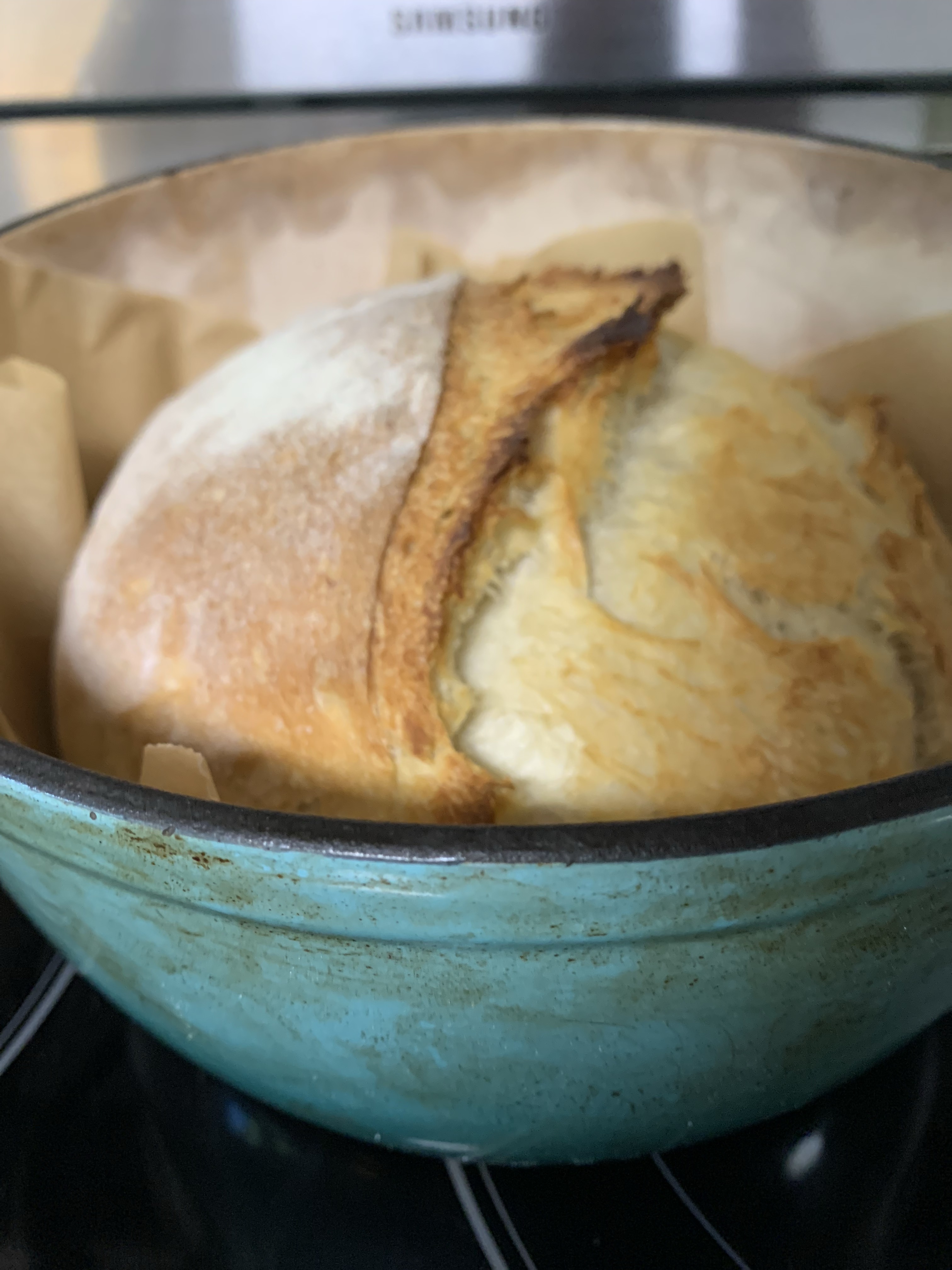 Quick Sourdough Crusty Loaf – Over Easy Homestead