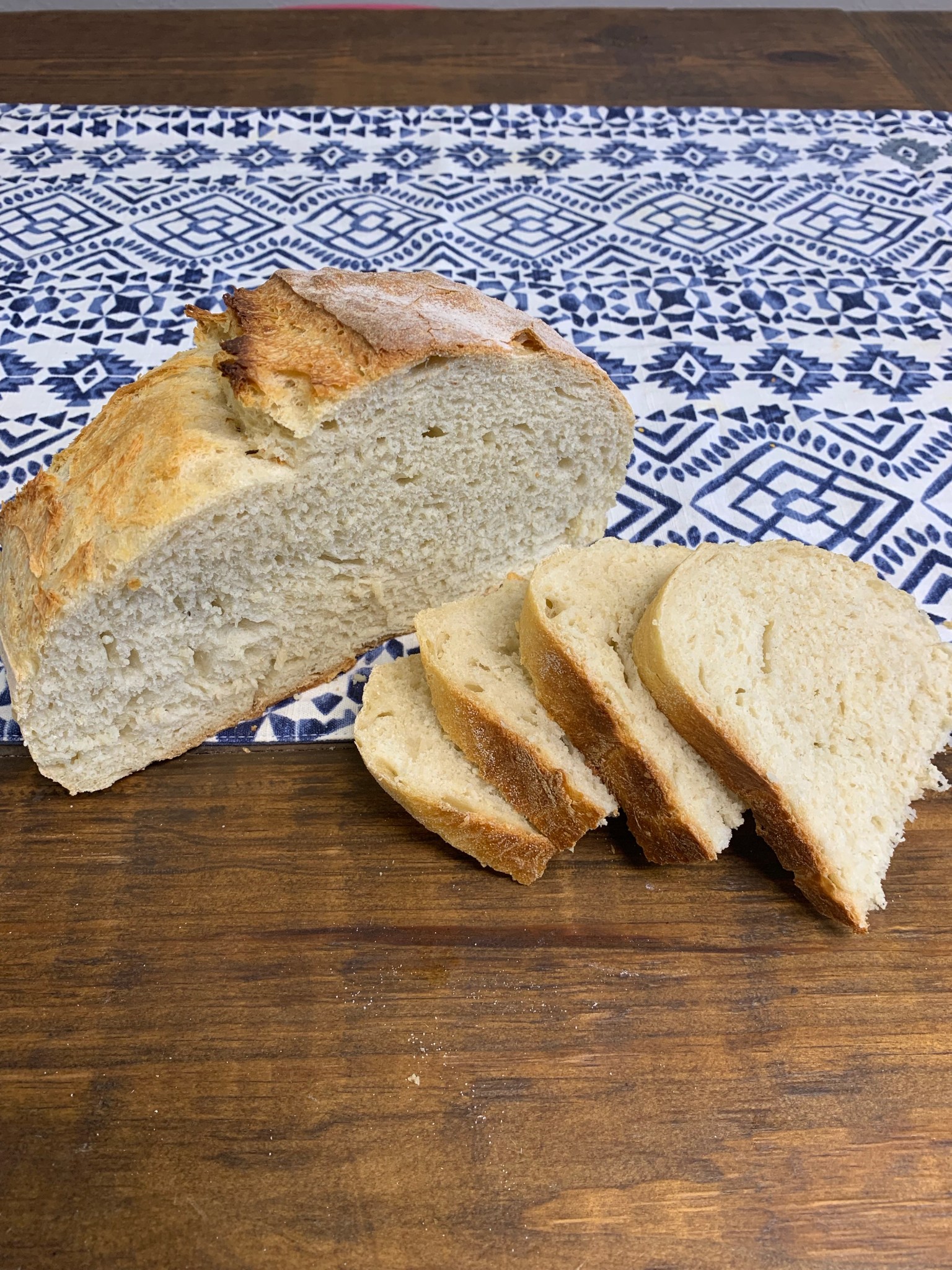 Quick Sourdough Crusty Loaf – Over Easy Homestead
