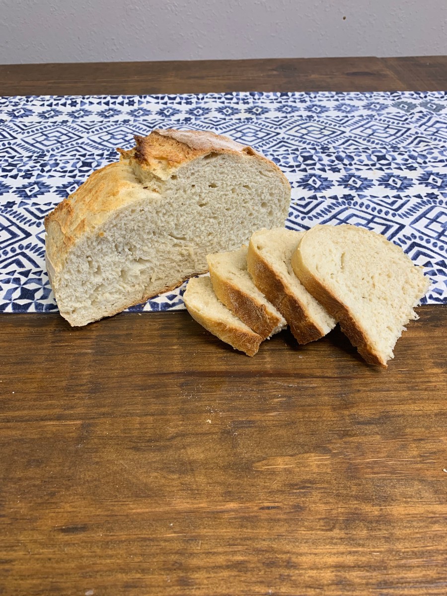 Quick Sourdough Crusty Loaf – Over Easy Homestead