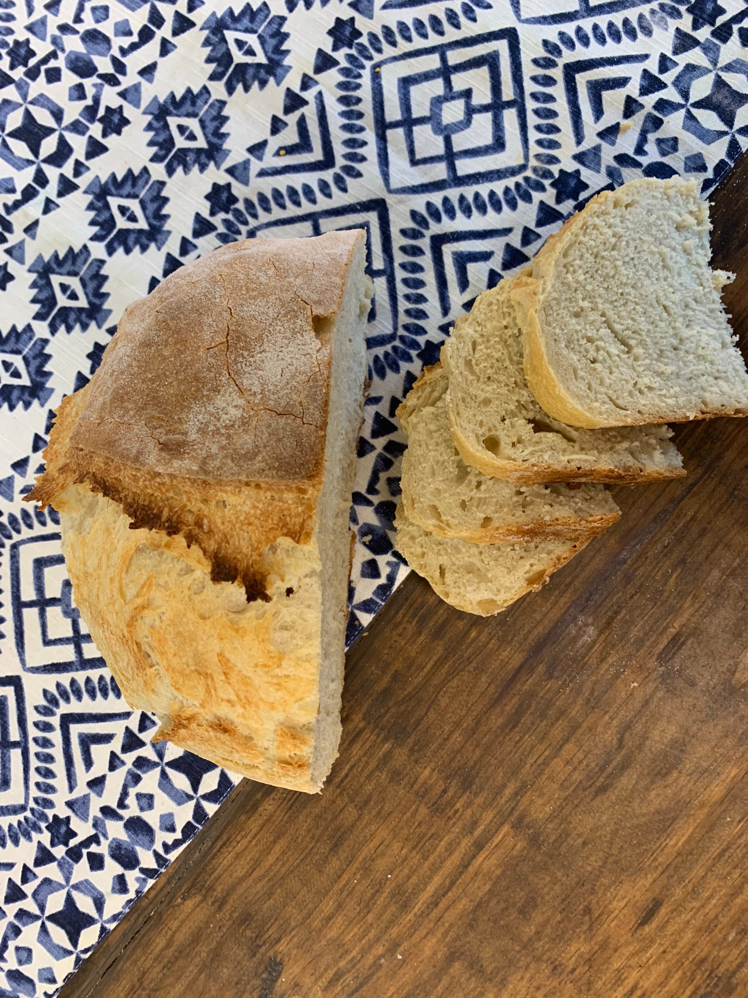 Quick Sourdough Crusty Loaf – Over Easy Homestead